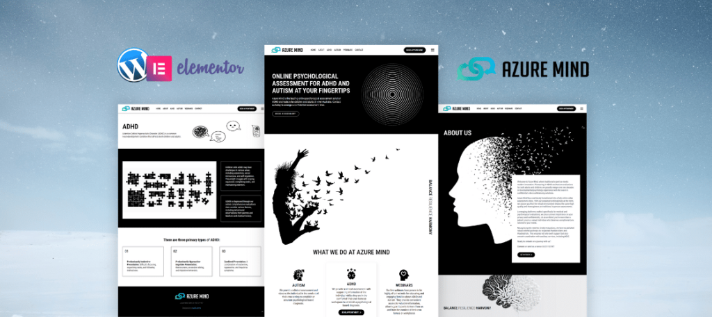 Website design for Psychological assessment solution